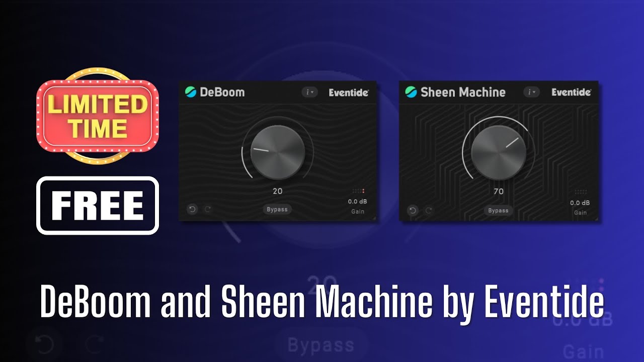 2 FREE Plugins by Eventide? Yes, FOR LIMITED TIME! DeBoom and Sheen Machine - Sound Demo - YouTube