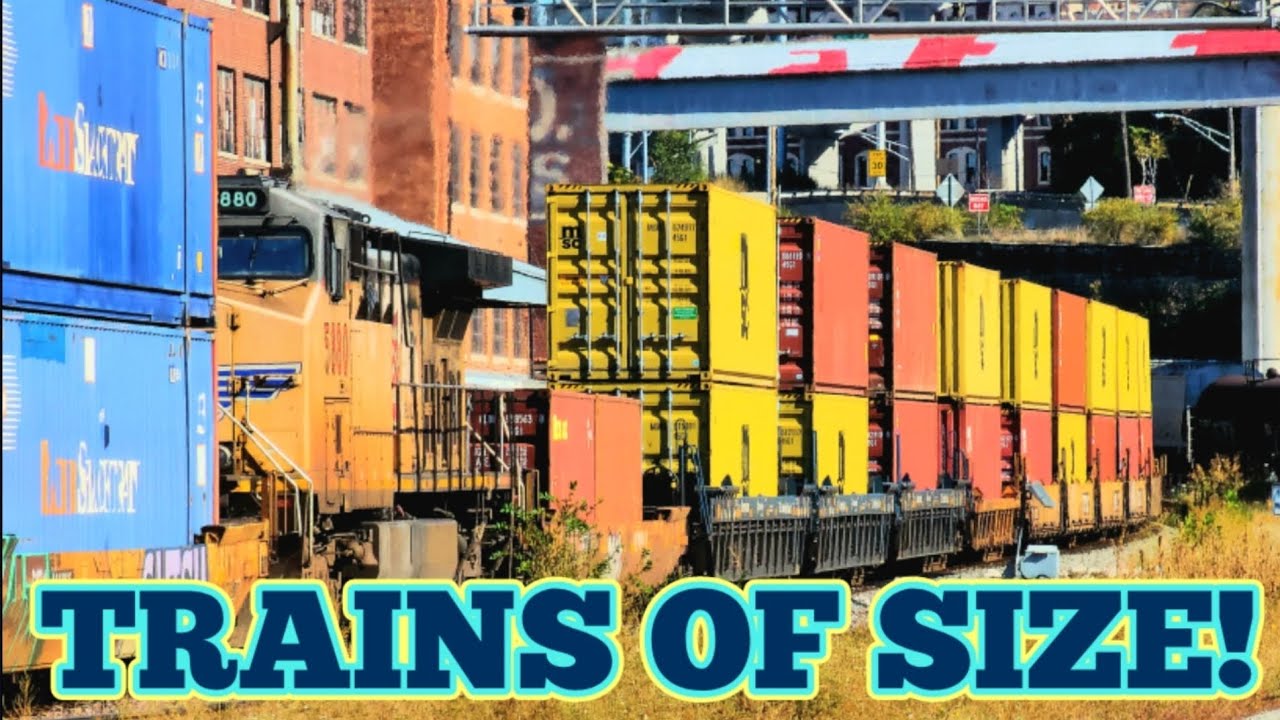 MEGA POWERED TRAINS AND COLOSSAL SIZED TRAINS OF BNSF AND UNION PACIFIC ...