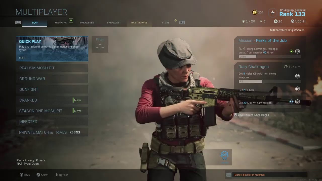 MW-BEASTIN GIRL WE LIT 2.31KD COD GODDESS HEY LOVES WELCOME!! - YouTube