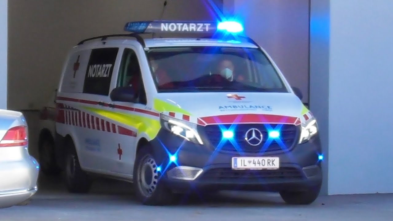 [Presslufthorn] NEF ÖRK Schwaz (RD 11-440) - Einsatzfahrt - YouTube