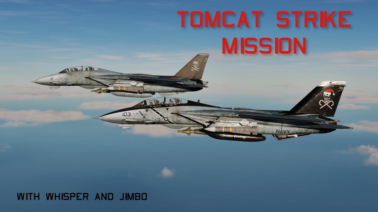 DCS World - F-14 Tomcat Port Strike Mission - YouTube