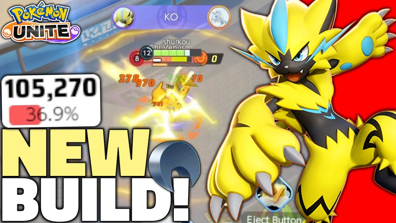 Pokémon Unite Razor Claw ZERAORA deals WAAYYY TOO MUCH Damage!😱 Master ...