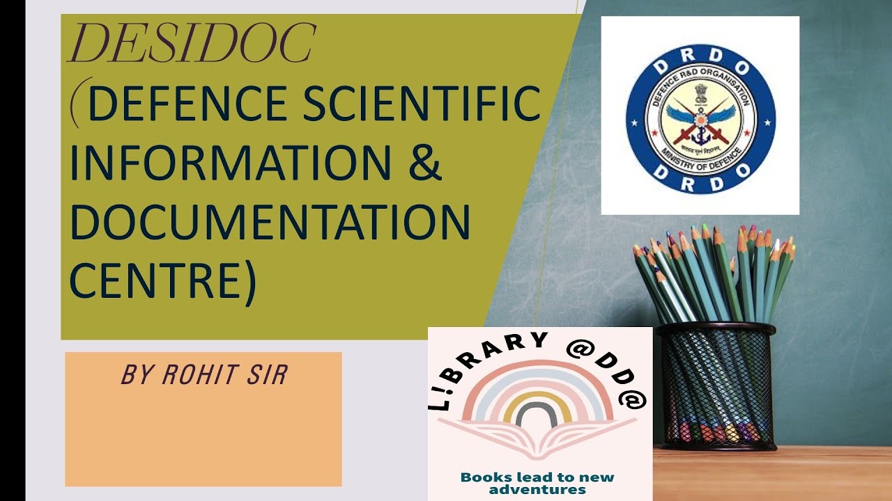 DESIDOC (Defence Scientific Information & Documentation centre) - YouTube