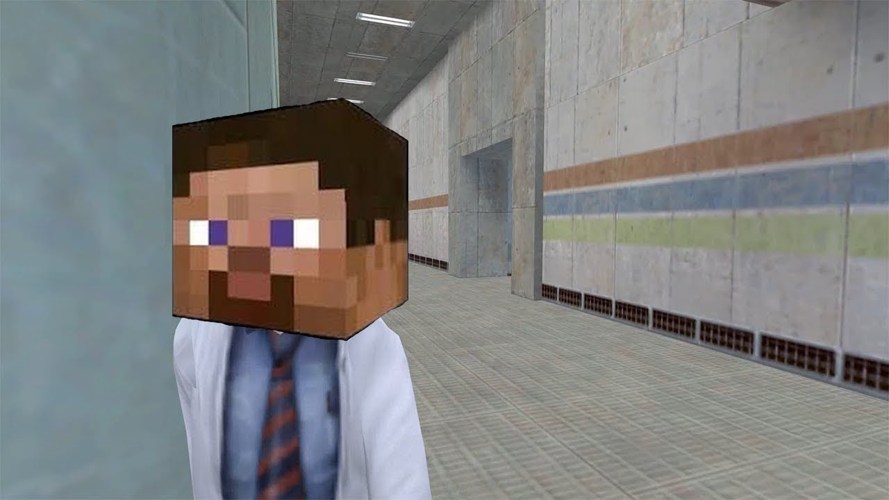 Half-Life 1 with minecraft SFX - YouTube