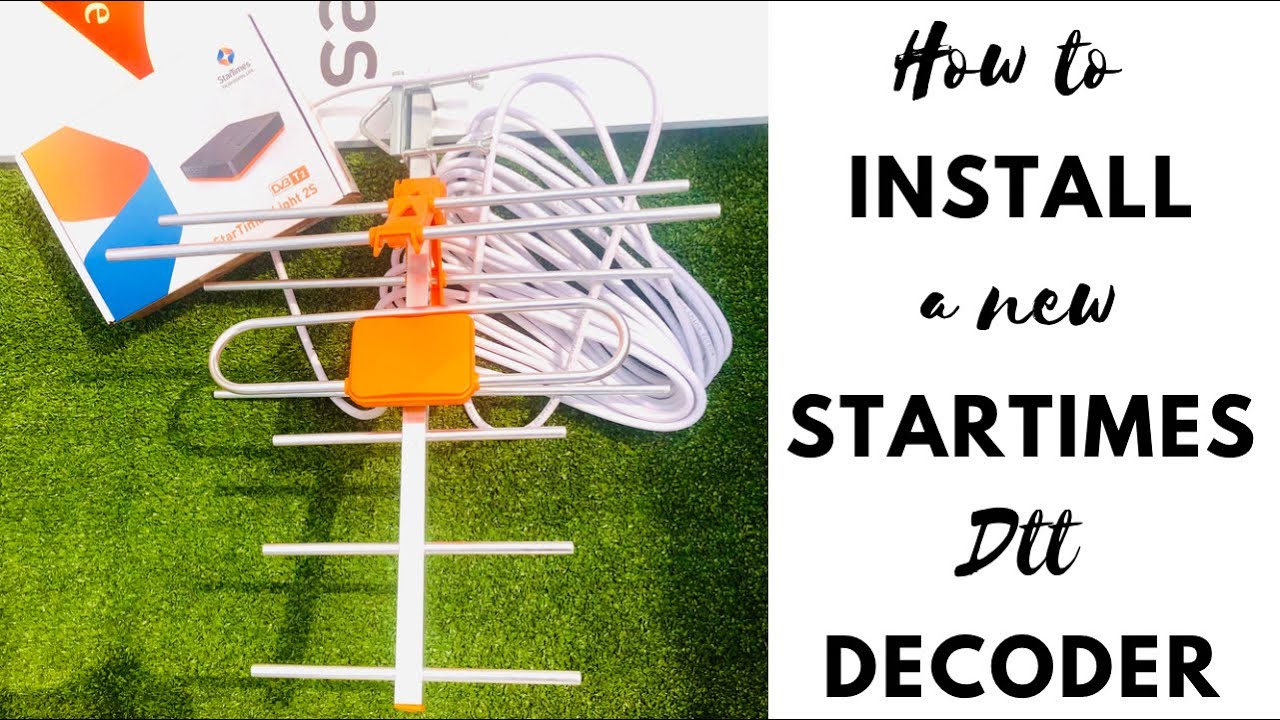 How to set up the latest Startimes DTT decoder - YouTube