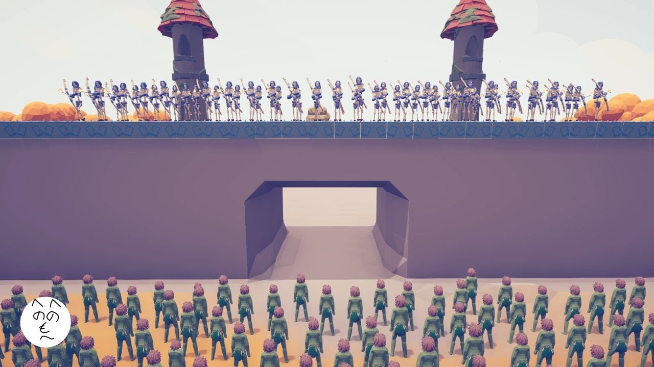 50 Ranged Units on Castle vs 100 Zombie in TABS Map Creator UPDATE ...