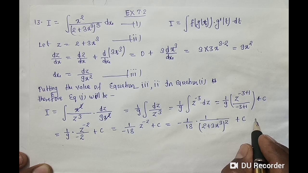 CLASS 12 CLASS XII NCERT MATH INTEGRATION NCERT - YouTube