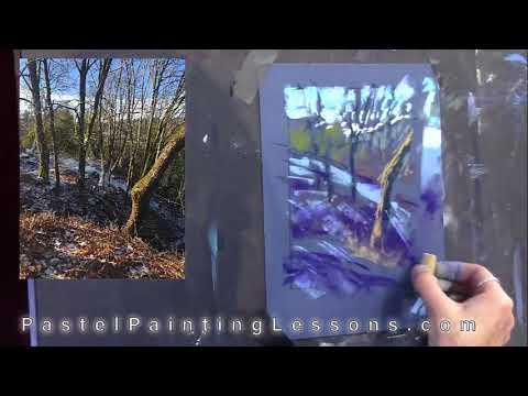 Pastel Painting Demo Lesson Impromptu Studio Session - YouTube
