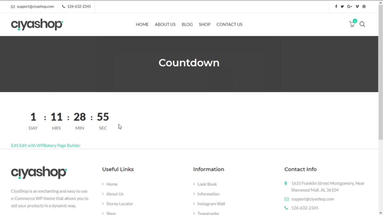 Countdown Shortcode | Ciyashop Responsive Ecommerce Wordpress Theme - YouTube
