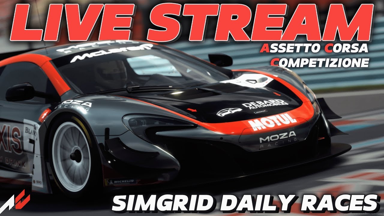 🔴LIVE - ACC SimGrid Seasons | SimGrid Seasons Brand New Daily Races ...