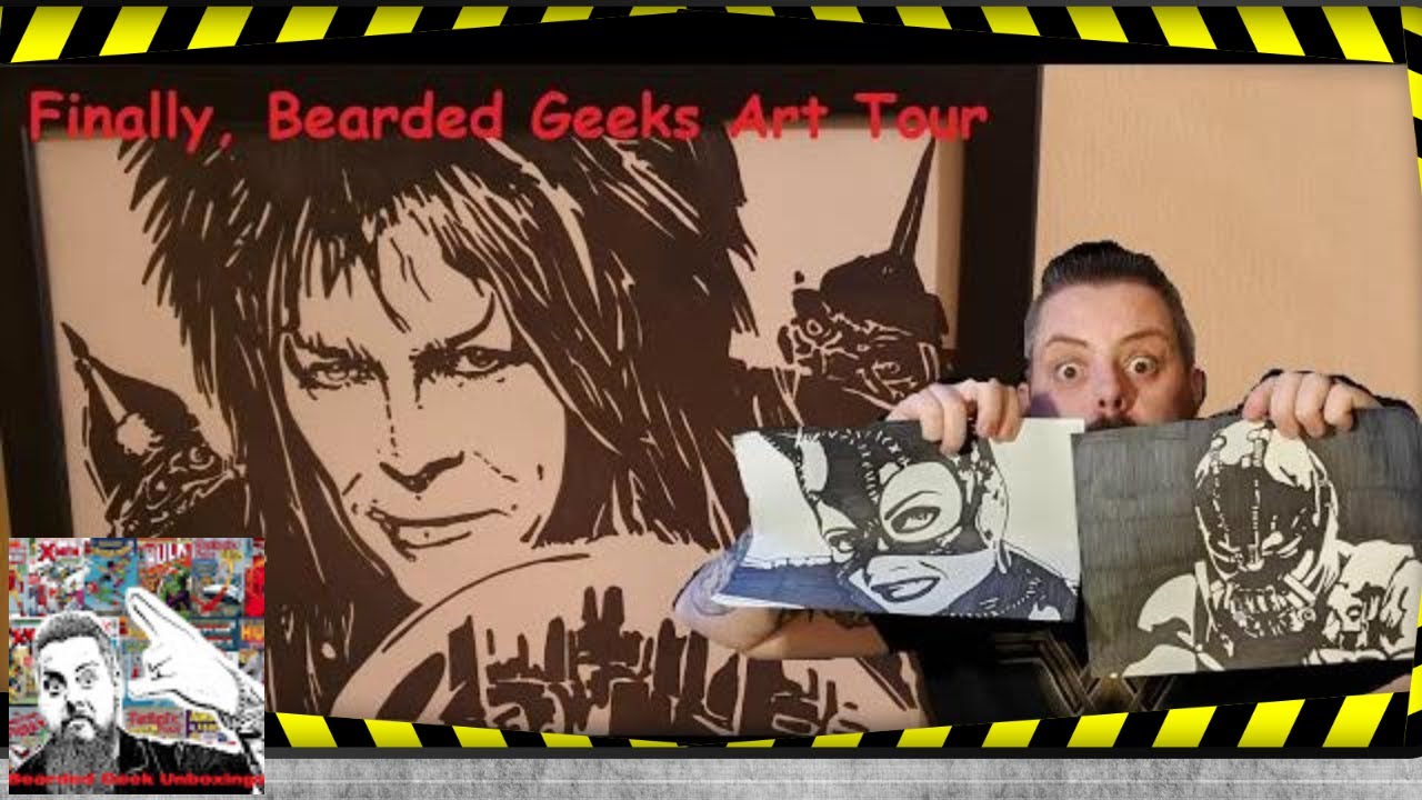 Bearded Geeks long awaited art show off. Sort of. - YouTube