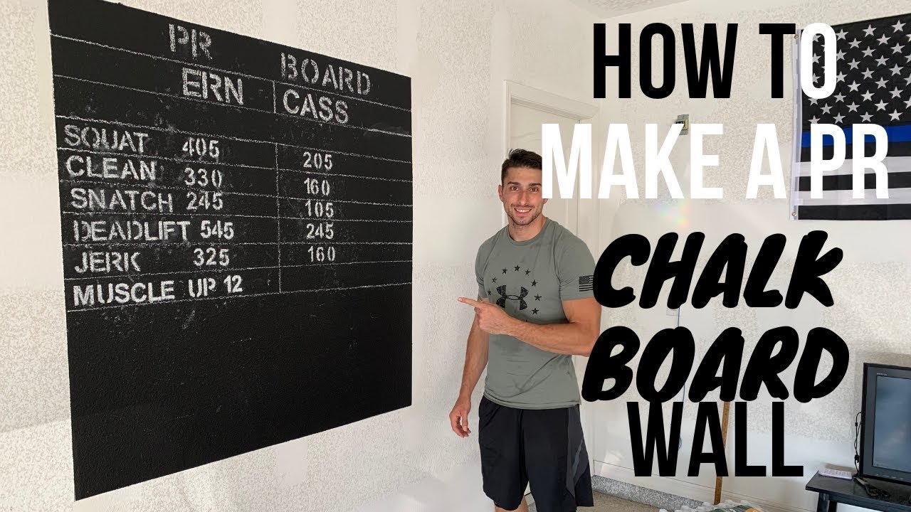 How To Make a PR Chalk Board Wall - YouTube
