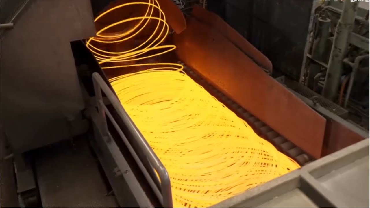 The Entire Process of Steel Bar Manufacturing - YouTube