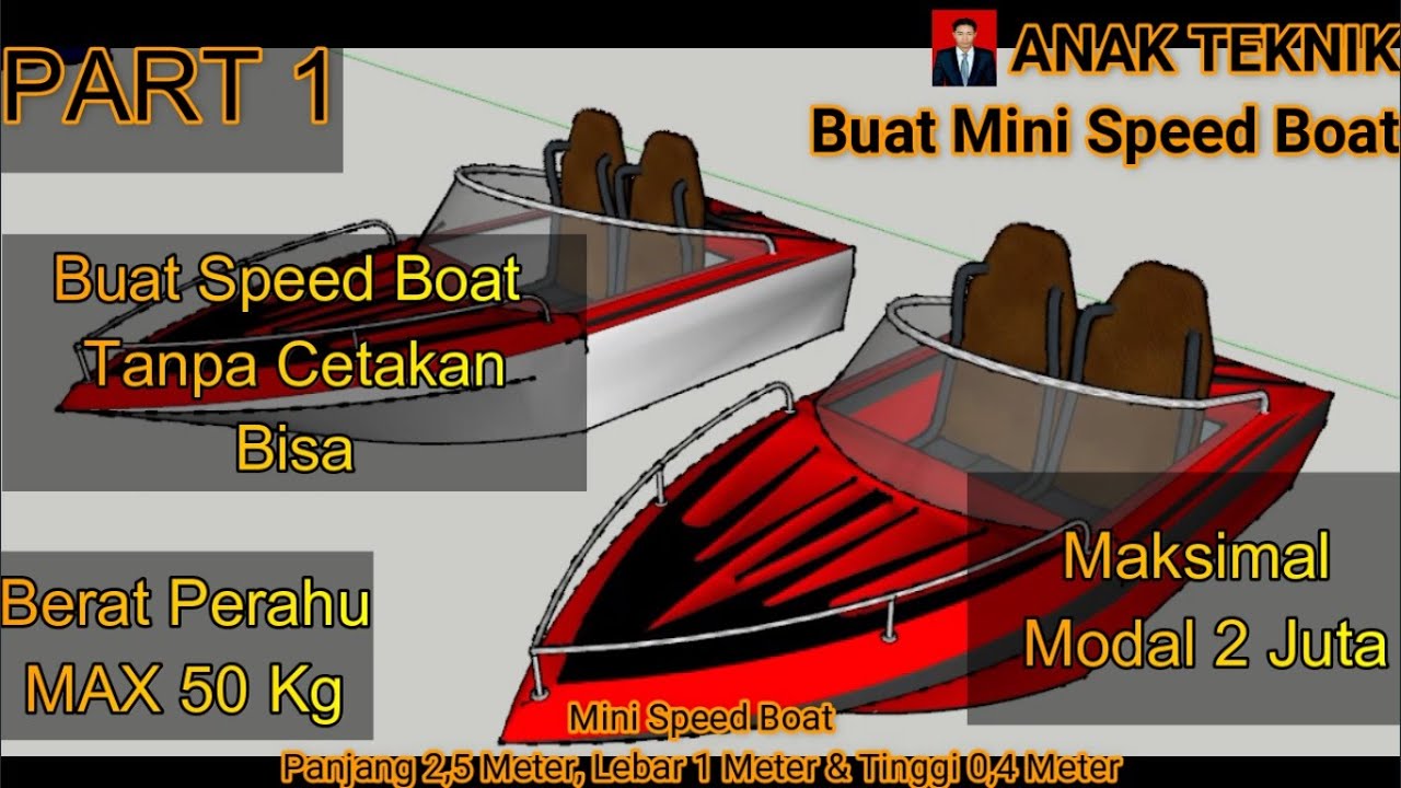 Ternyata buat speed boat tanpa cetakan begini caranya Part 1 - YouTube