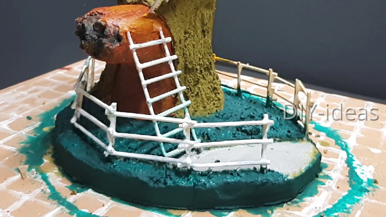 DIY - wow ! look so beautiful, cement tree house - YouTube