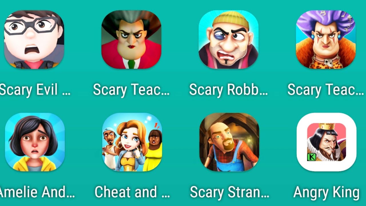 Scary Teacher 3d Scary Teacher Stone Ageemelie And The Lost Spirits Scary Robber Home Clash