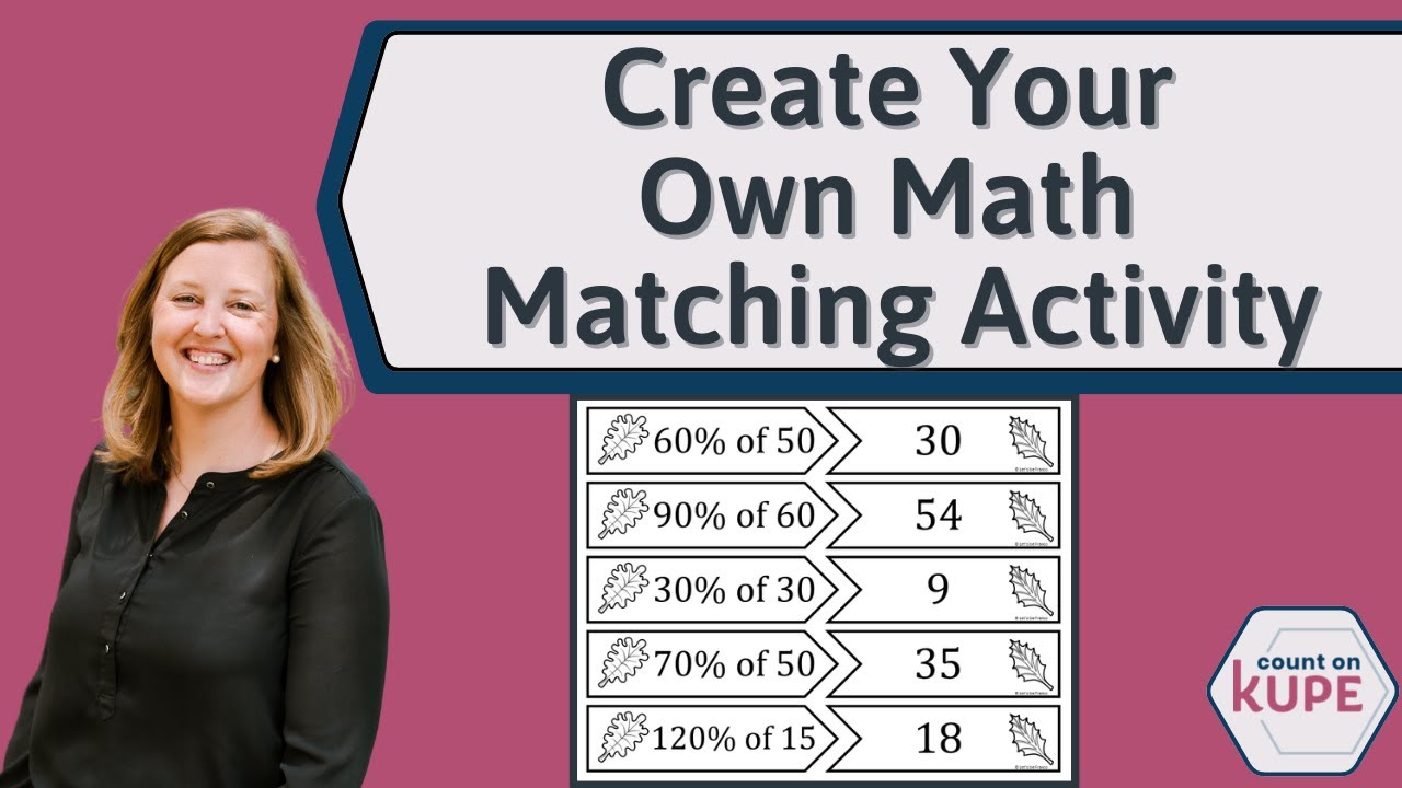 How to Create a Math Matching Activity in PowerPoint for Teachers - YouTube