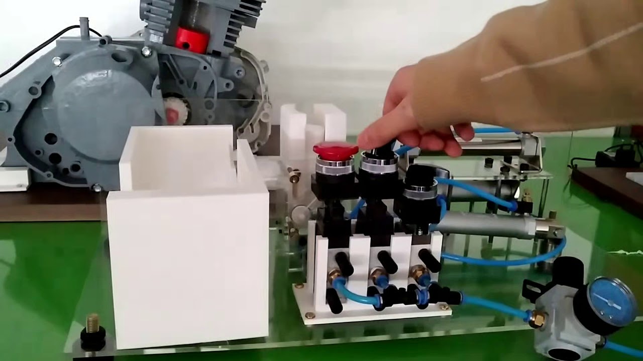 공압실린더를 이용한 자동 Rotation JIG System 실제 구동영상 - YouTube