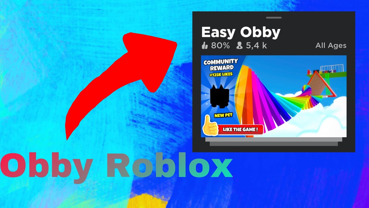Gameplay obby facile roblox (Mobile) - YouTube