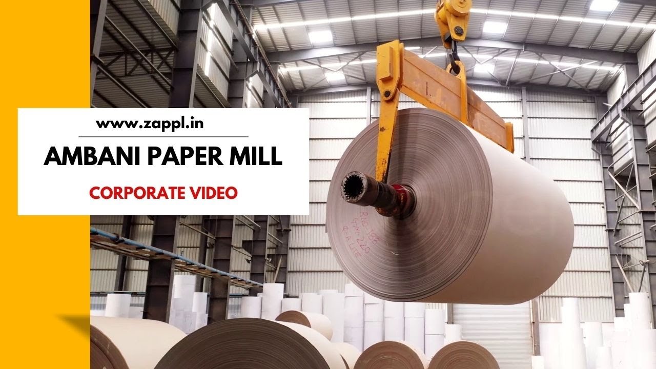 AMBANI PAPER MILL | Corporate Teaser Video | ZAPPL | Corporate ...