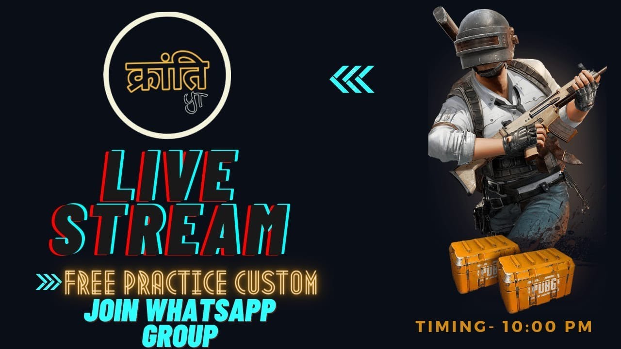🔴LIVE FREE CUSTOM PUBG MOBILE || KRANTI YT - YouTube