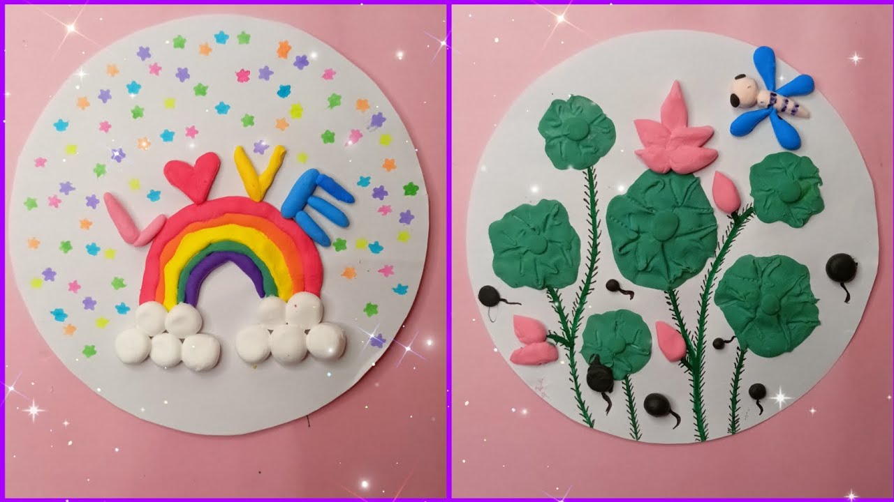 💥 2 easy clay art ideas for beginners - YouTube