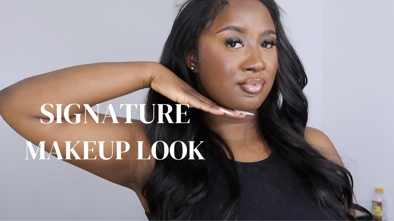 MY SIGNATURE MAKEUP LOOK + TUTORIAL| ADAMA THE PROBLEM - YouTube