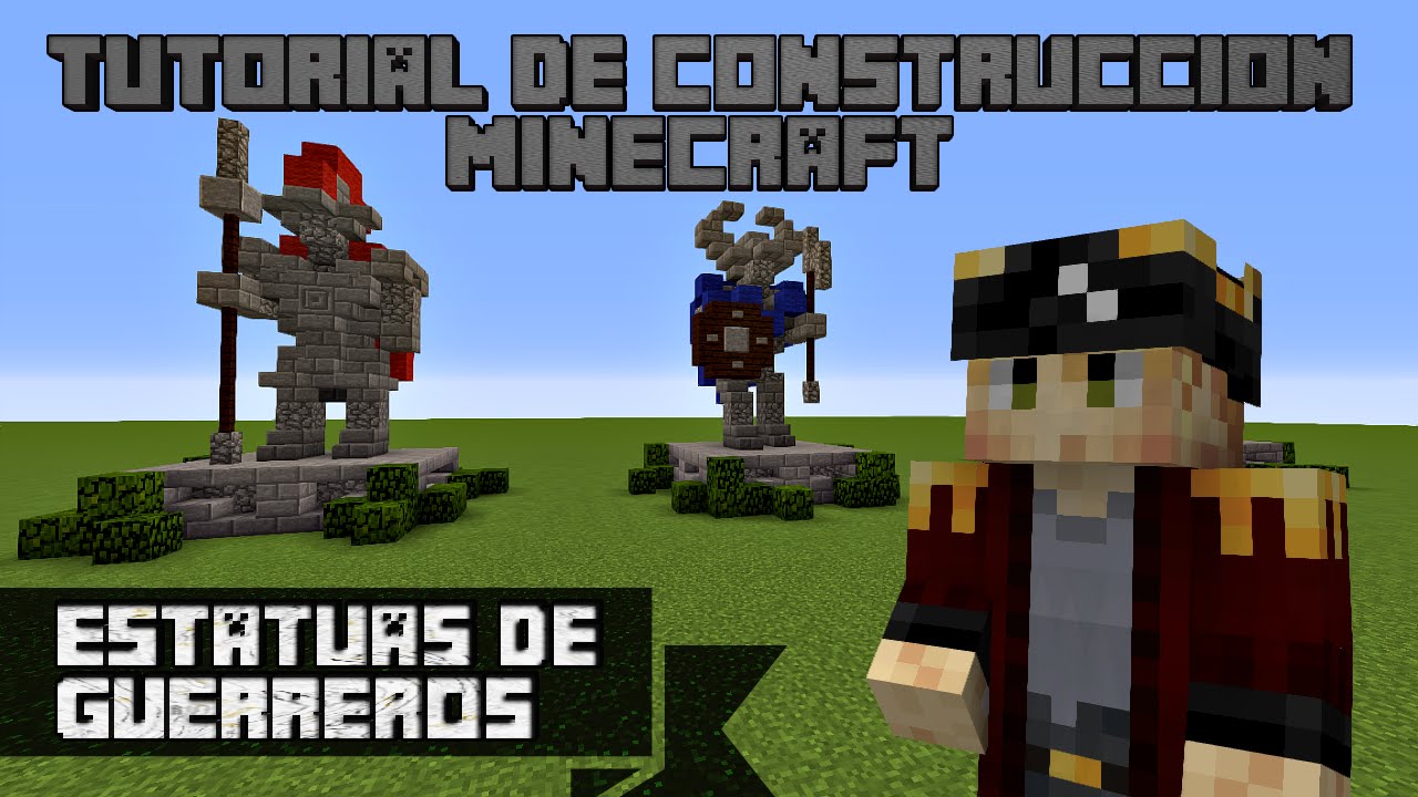 Tutorial de Construcción Minecraft - Estatuas de Guerreros - - YouTube