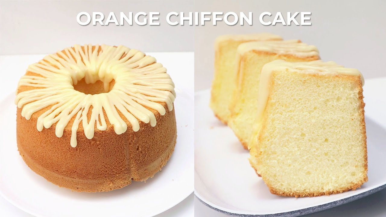 RESEP BOLU SIFON JERUK DENGAN GLAZE JERUK // ORANGE CHIFFON CAKE RECIPE ...