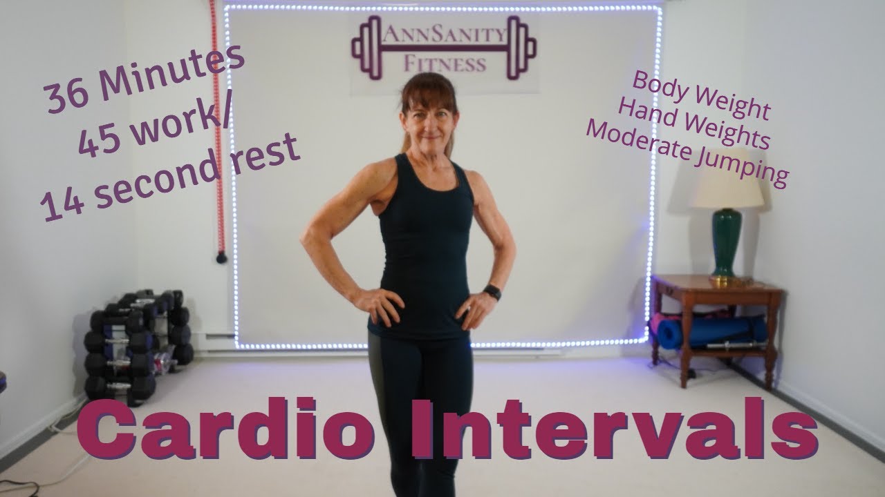 Cardio Intervals, 12 exercises three times through, Cardio & Compound ...