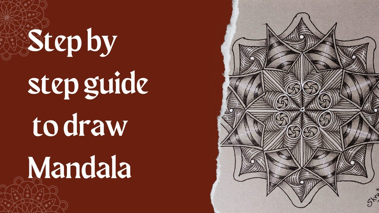 Step by step guide to draw Mandala. - YouTube