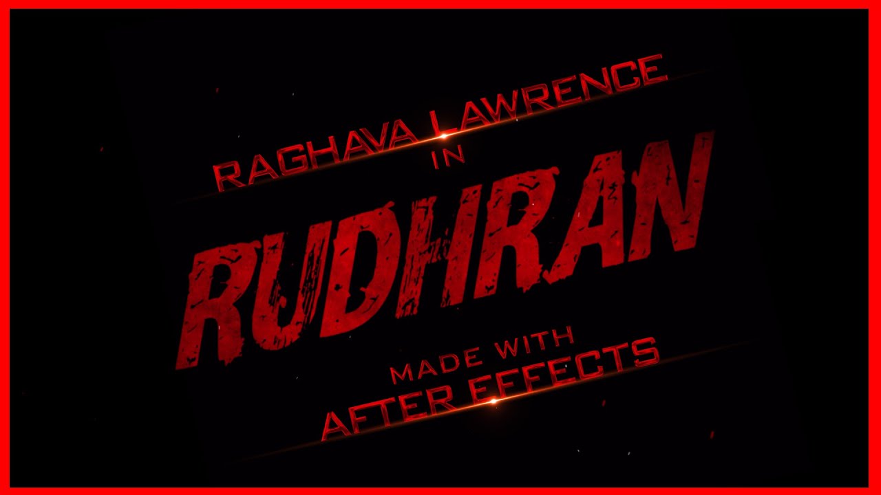 Rudhran Title Animation V1 | After Effects | KvN 2.0 - YouTube