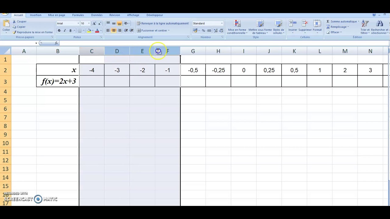 Tuto tableur: bien démarrer pour créer un tableau de valeurs - YouTube