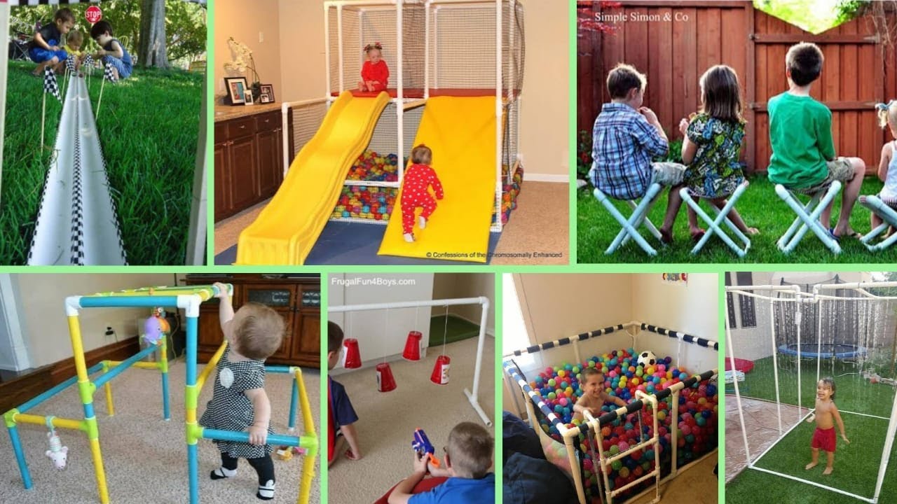 Pvc Pipe playland ideas for child | pvc crafts - YouTube