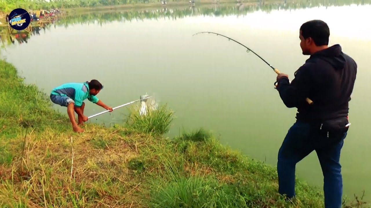 Carp Fishing With Running Style Videos By Fishing Rod And Reel - YouTube