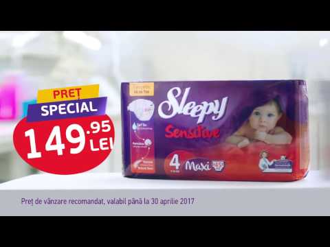 Scutece Sleepy Sensitive Hipoalergenic - YouTube