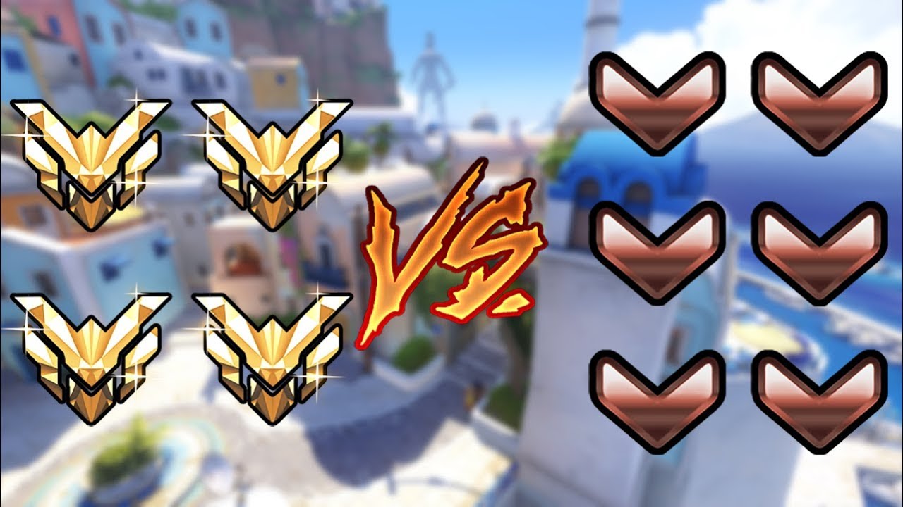 4 MASTERS VS 6 BRONZE PLAYERS - Overwatch - YouTube