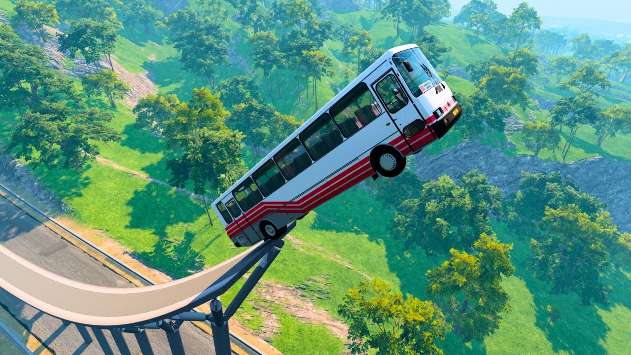 🚌 Insane Bus Drops & Epic Ramps! 🚀 | BeamNG.drive - YouTube