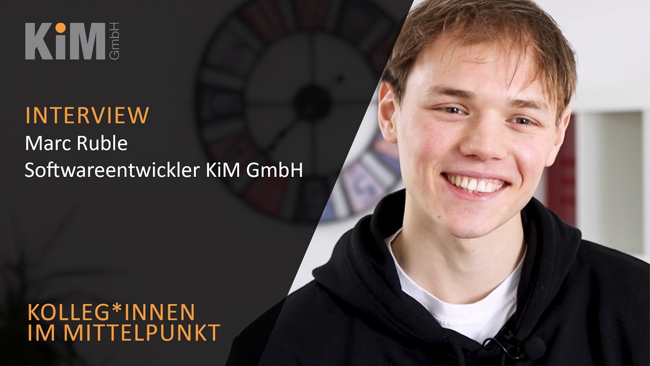 Interview Marc Ruble - Softwareentwickler KiM GmbH - YouTube