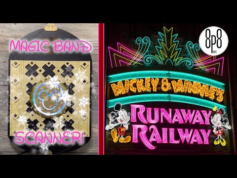 Mickey and Minnie's Runaway Railway Magic Band Scanner Intro #disney # ...