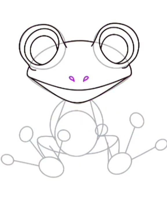 How to Draw Cute Frog Easy Step by Step | Art Life - YouTube