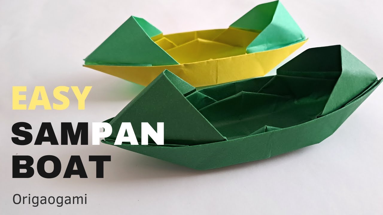 How to make a Sampan boat- Step-by-Step Tutorial - YouTube
