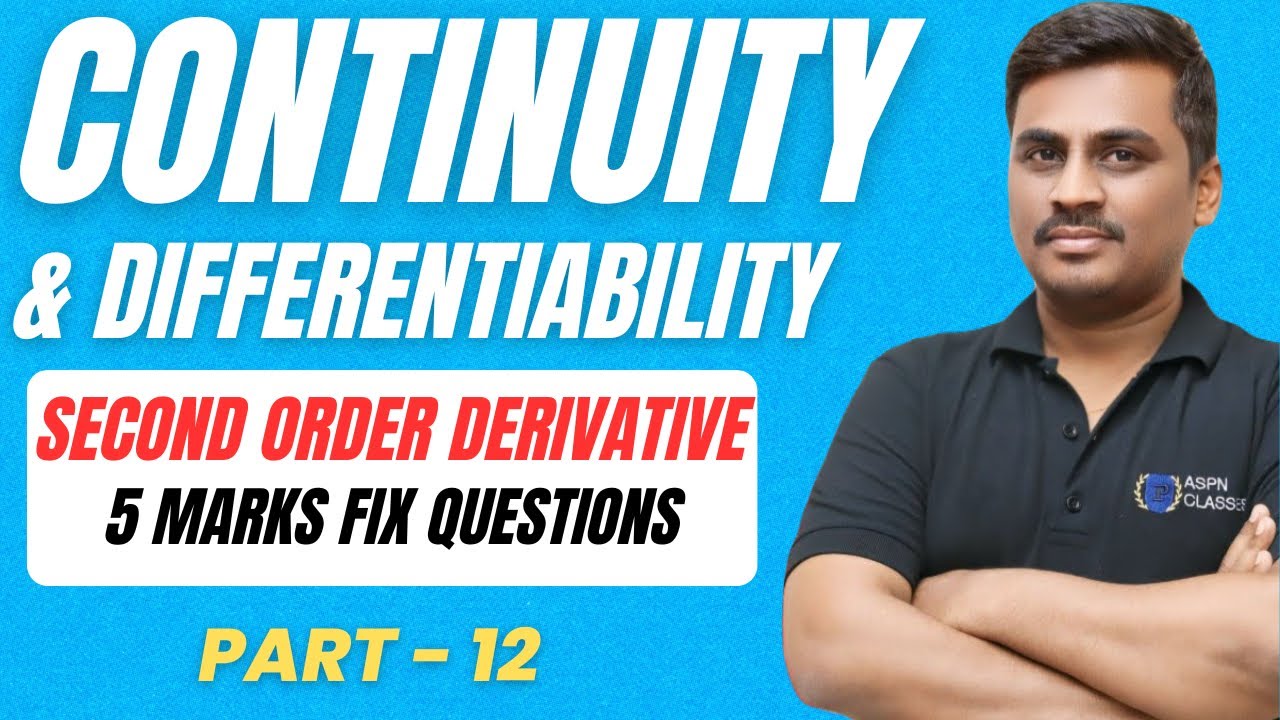 Second order Derivatives implement 5 marks questions | Exercise 5.7 ...