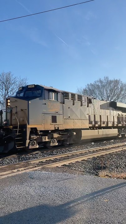 CSX I115 Intermodal Double Stack Train from Sterling, Ohio 11/9/2024 #csx #train #railroad # ...