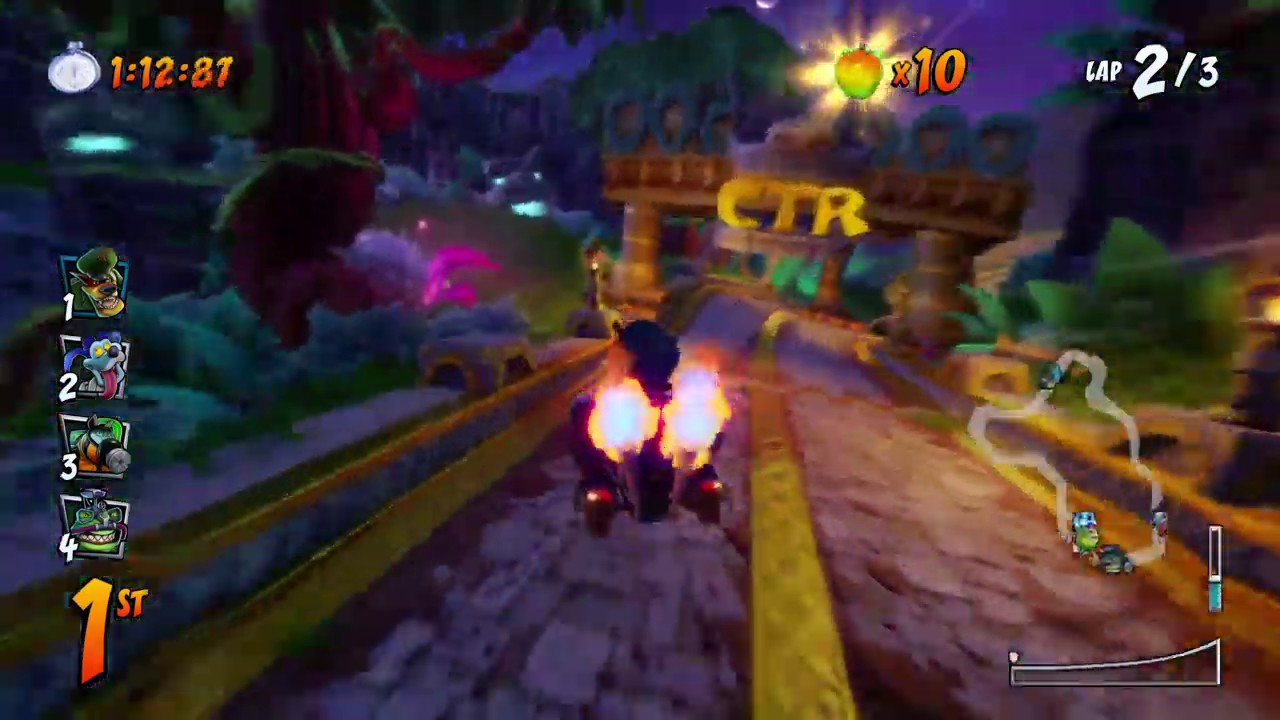 CTR Nitro Fueled- Tiny Temple Blue Fire run (HARD) - YouTube