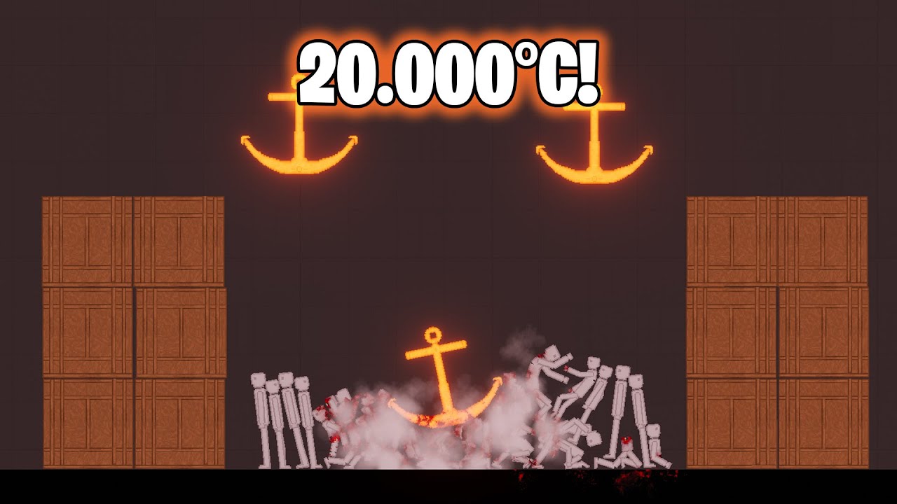 Experimenting With 20,000 Degrees Objects - People Playground - YouTube