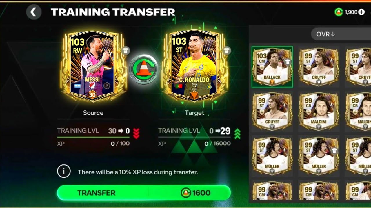 How Training Transfer Works! FREE UTOTS & Gameplay Updates!! FC Mobile ...