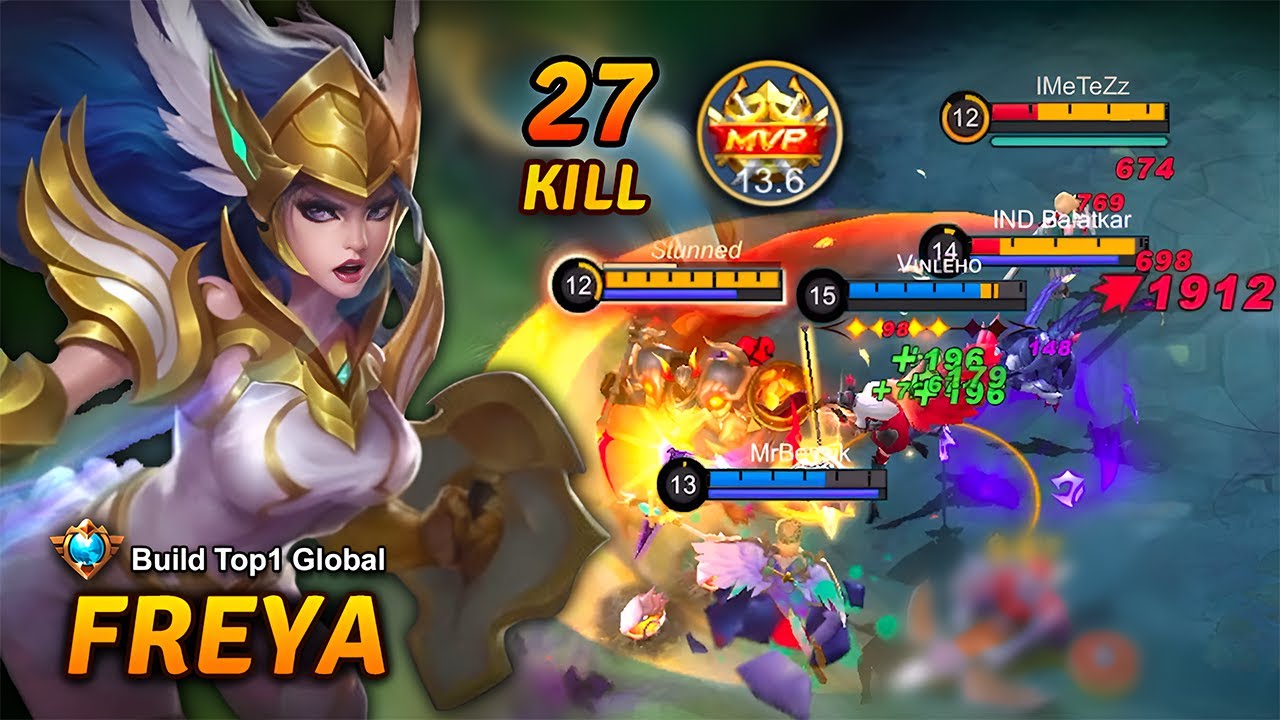 Freya 20 Kills | Build Top 1 Global | MLBB - YouTube