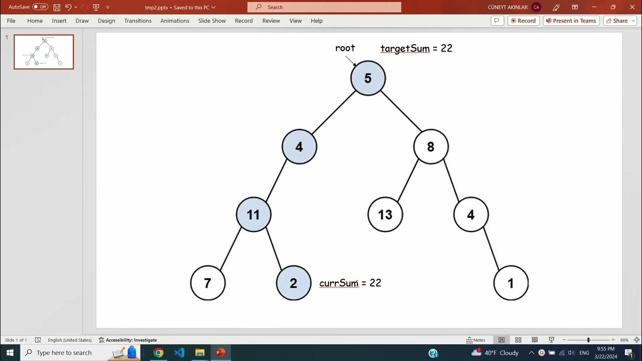 LeetCode 112. Path Sum - YouTube