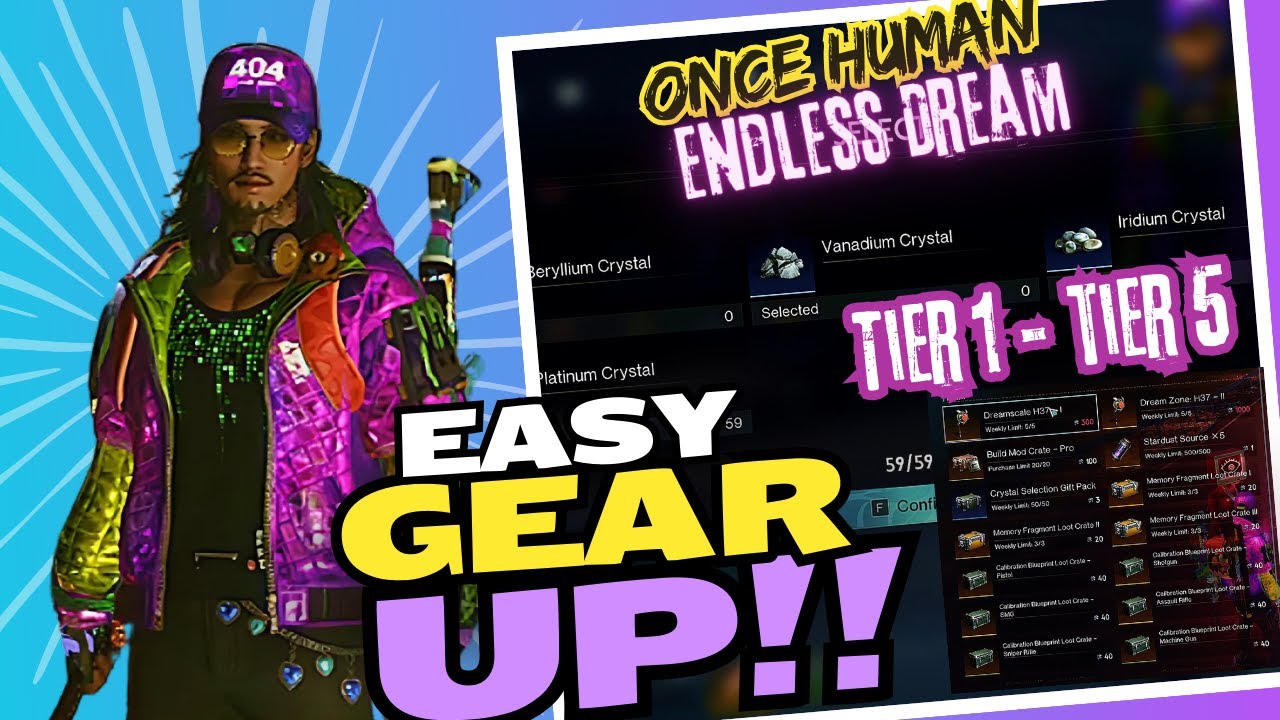 Once Human ENDLESS DREAM 2025: EASY Weapons & Gear TIER 1-5!!! GUIDE ...